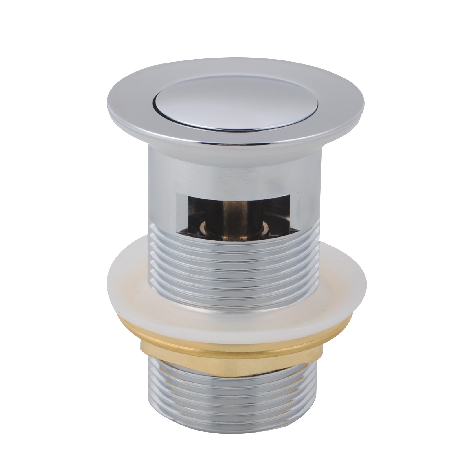 Solid Brass Pop-Up Waste Basin/Vanity Plug w Overflow Chrome 32mm/40mm ...
