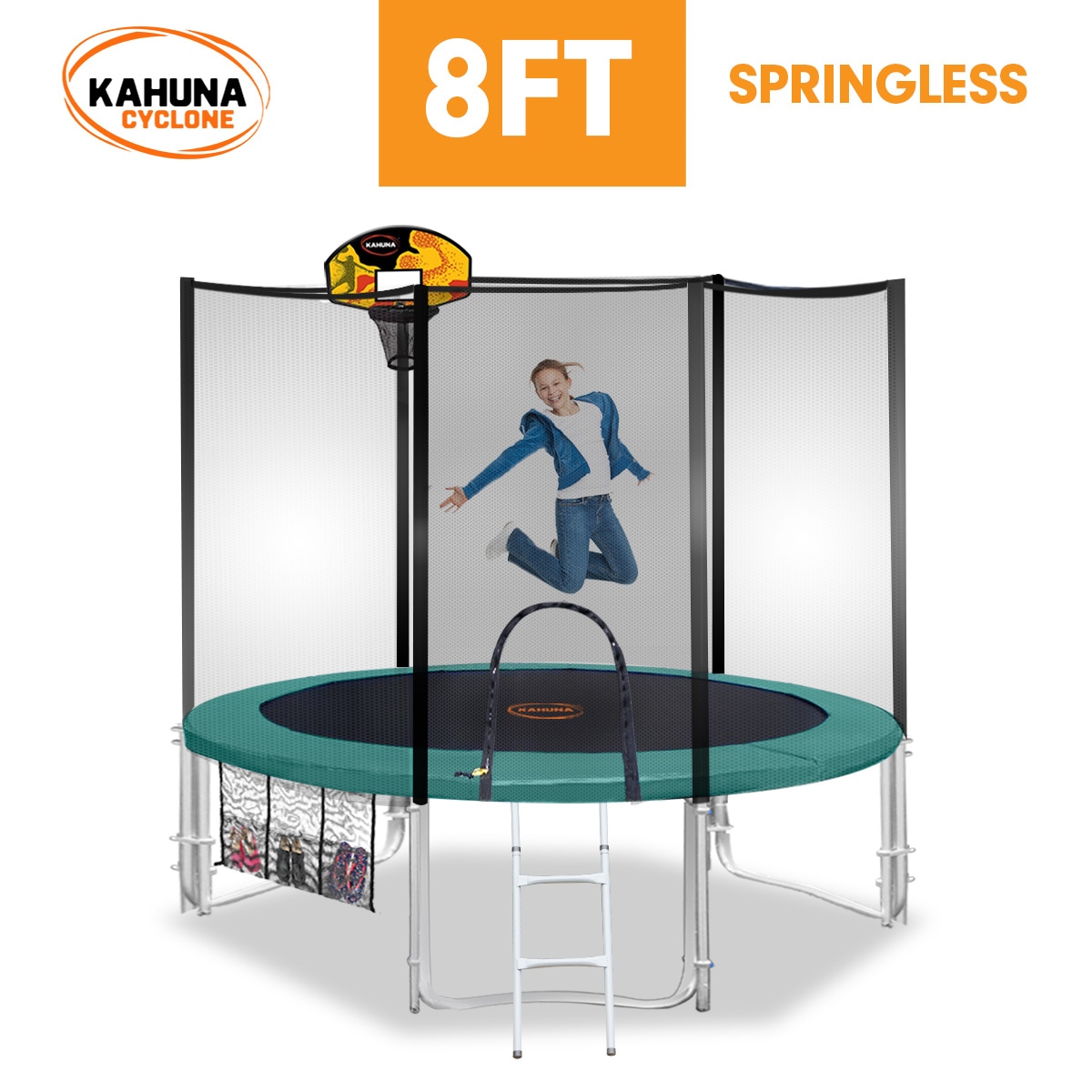 Cyclone 8 Ft Springless Trampoline With Net | Buy Trampolines ...