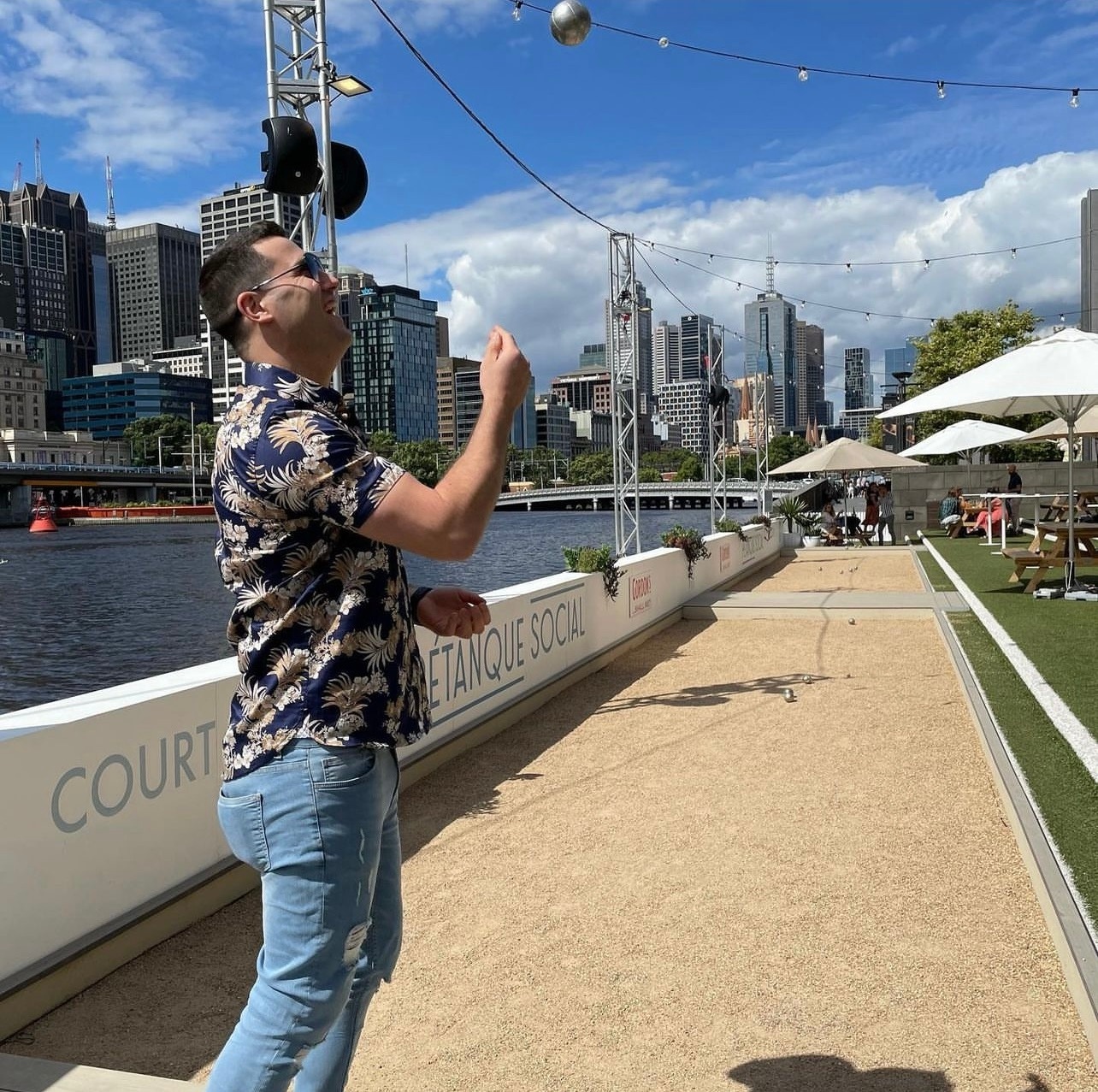 Deluxe 8 Metal Bowls Bocce/Petanque Game Set Gold & Silver w/ Rules ...