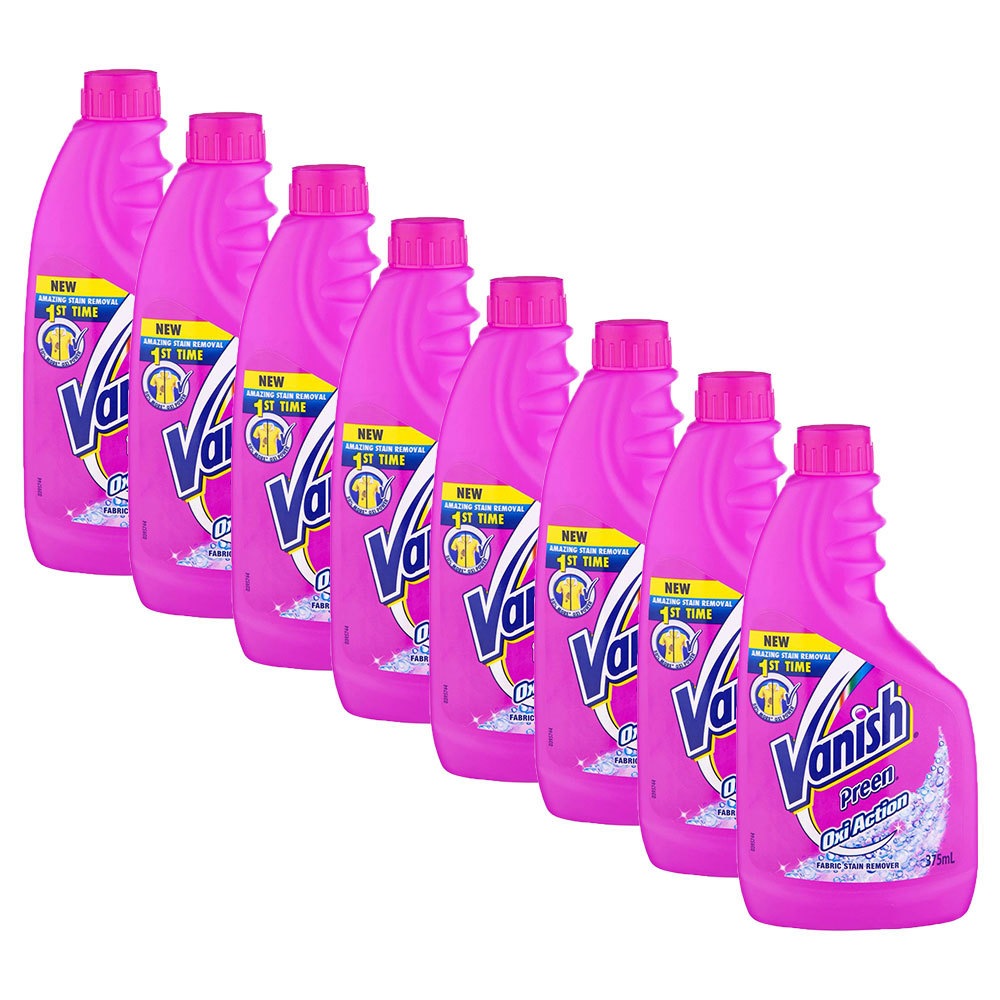 8PK Vanish Preen Oxi Action Detergent Fabric Stain Removal Refiller for ...