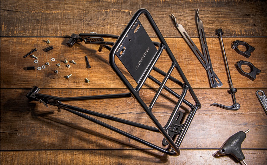 Quality Alloy Rear Pannier Rack Touring Carrier Frame-Mounted For Heavy ...