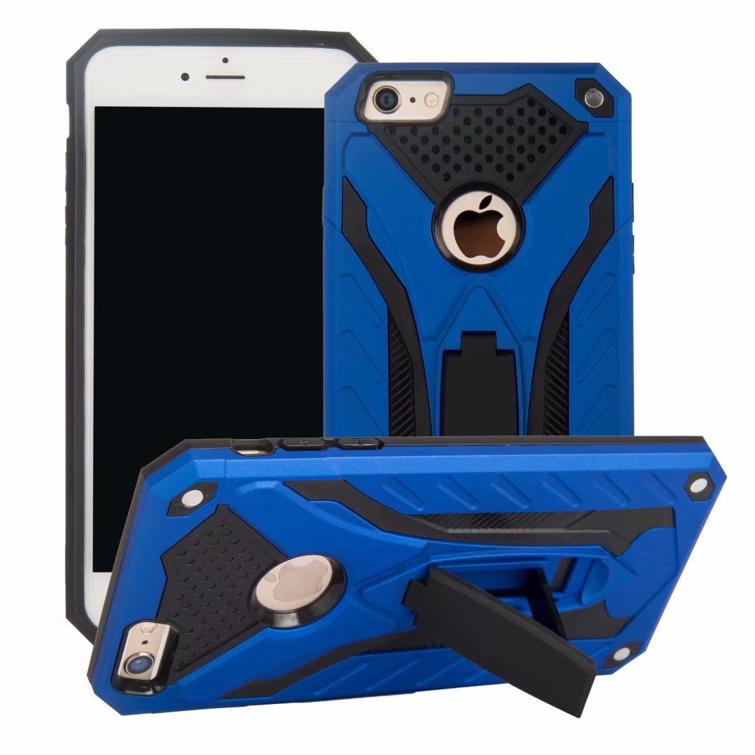 For Iphone 6 And 6s Case Armour Strong Shockproof Tough Cover Kickstand Blue Buy Phone Cases