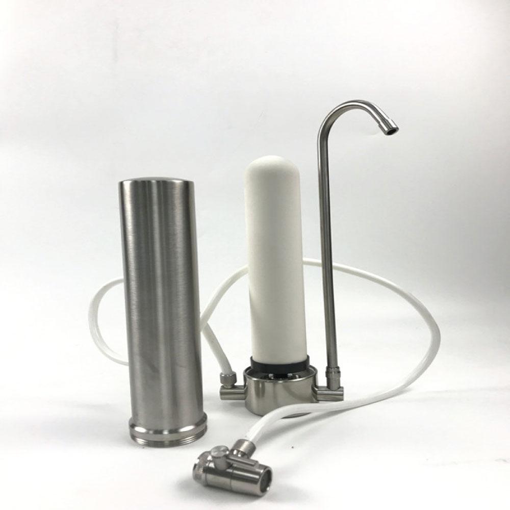 Single Stage Countertop Water Filter Stainless 10" DIY Ceramic ...