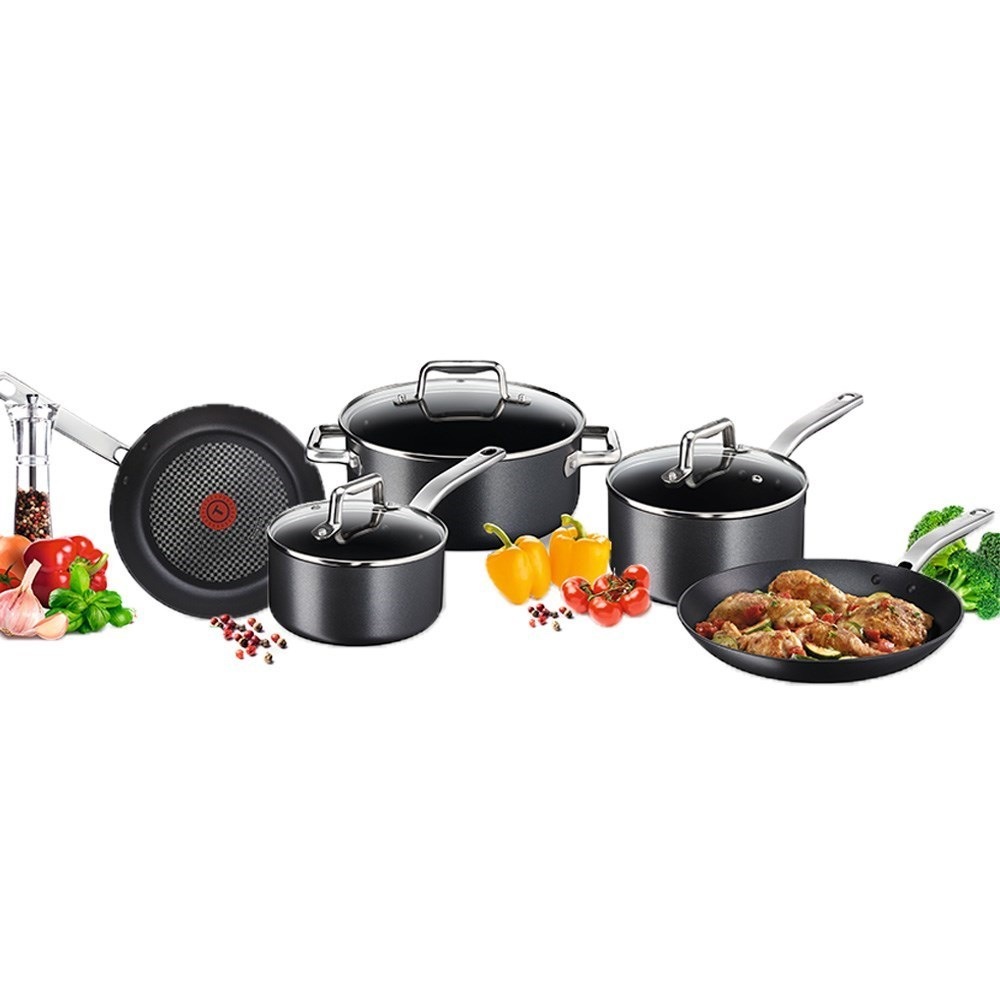 Tefal Pro Grade Titanium 5 Piece Cookset Cooking Set Cookware Set | Buy ...