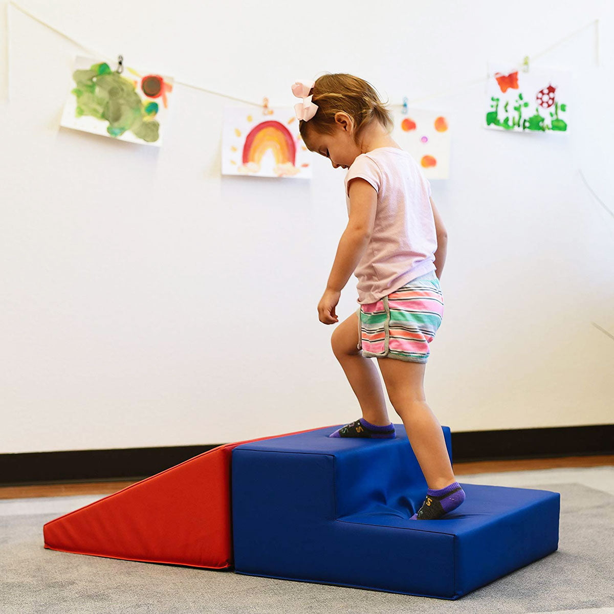 Baby Kids Toddler Large Soft Block Playset Step n Slide Beginner Foam ...