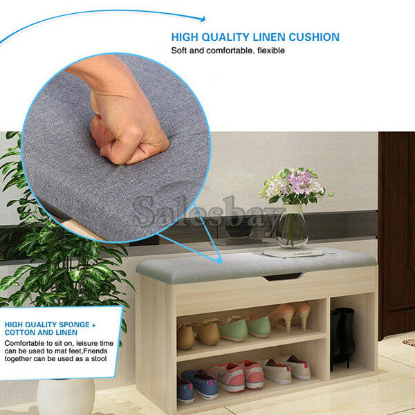 Stool Rack Storage Box Cupboard Organiser Shelf Shoe Cabinet Bench ...