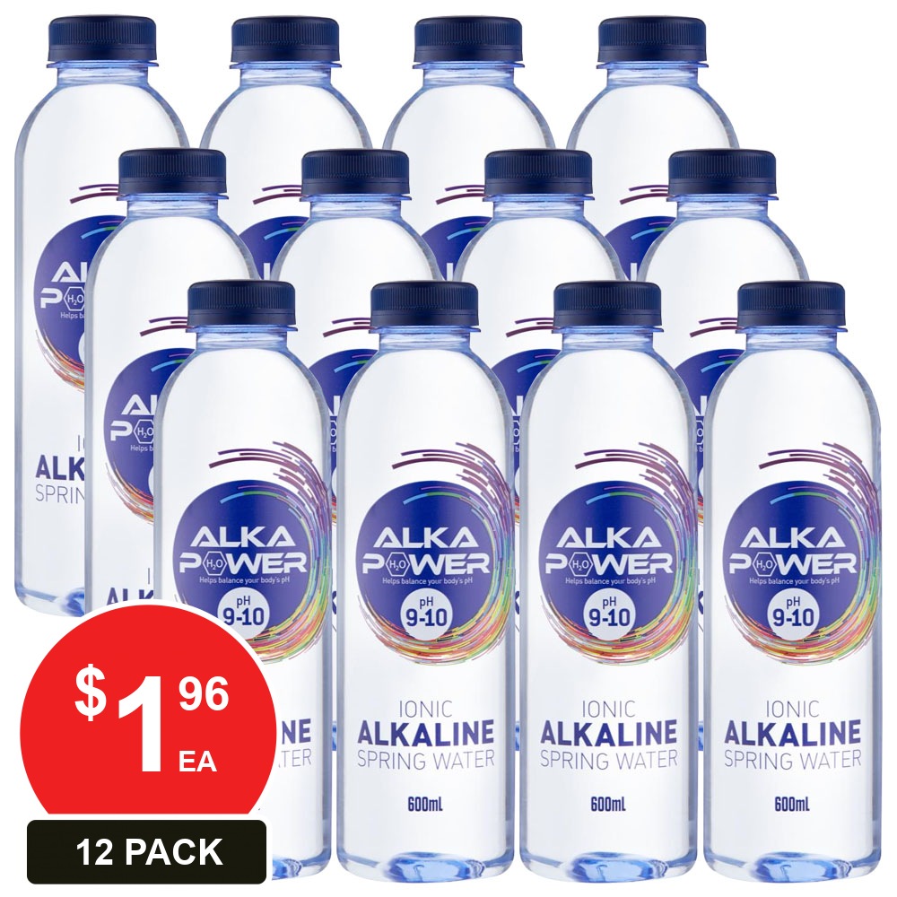ALKA POWER 600ML IONIC ALKALINE WATER 12 PACK | Buy Drinks & Beverages ...