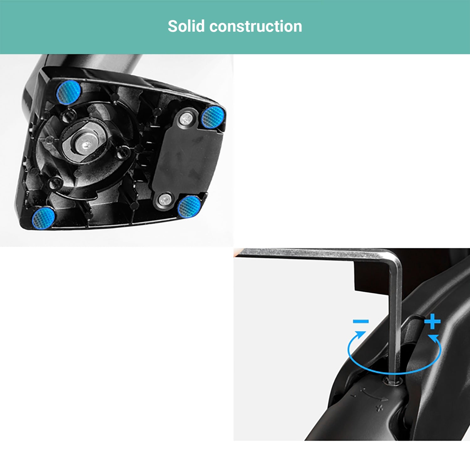 Kartech Computer Monitor Arm LCD Holder Screen Bracket Display Single ...
